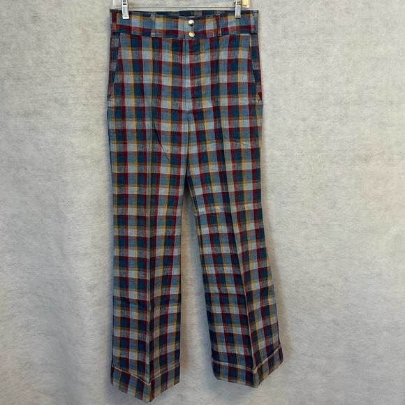 Sutters Mill | Pants & Jumpsuits | Sutters Mill Vintage 7s Plaid Bell ...